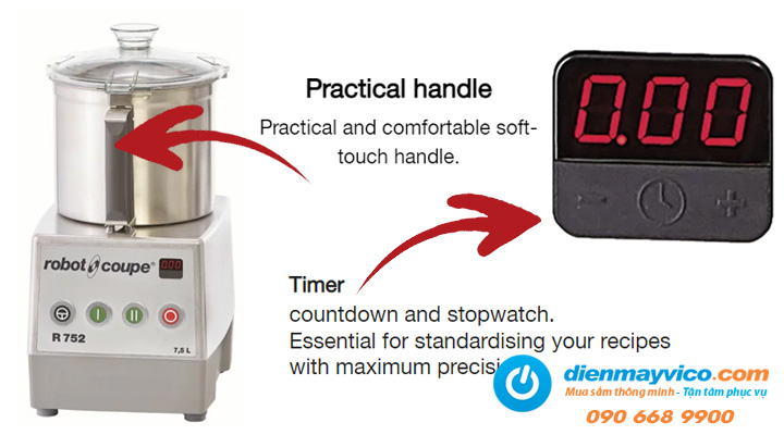 Máy cắt và xay trộn rau củ Robot Coupe R 752 7.5 Lít | Cao cấp. - Điện ...