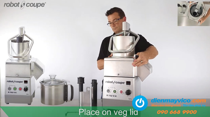 Máy cắt và xay trộn rau củ Robot Coupe R 752 VV 7.5 Lít | Cao cấp ...